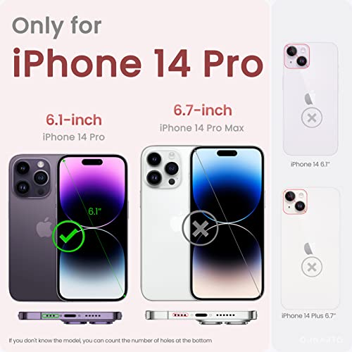 ORNARTO Compatible with iPhone 14 Pro Case 6.1, Slim Liquid Silicone 3 Layers Full Covered Soft Gel Rubber Phone Case Protective Cover with Microfiber Lining 6.1 inch-Chalk Pink