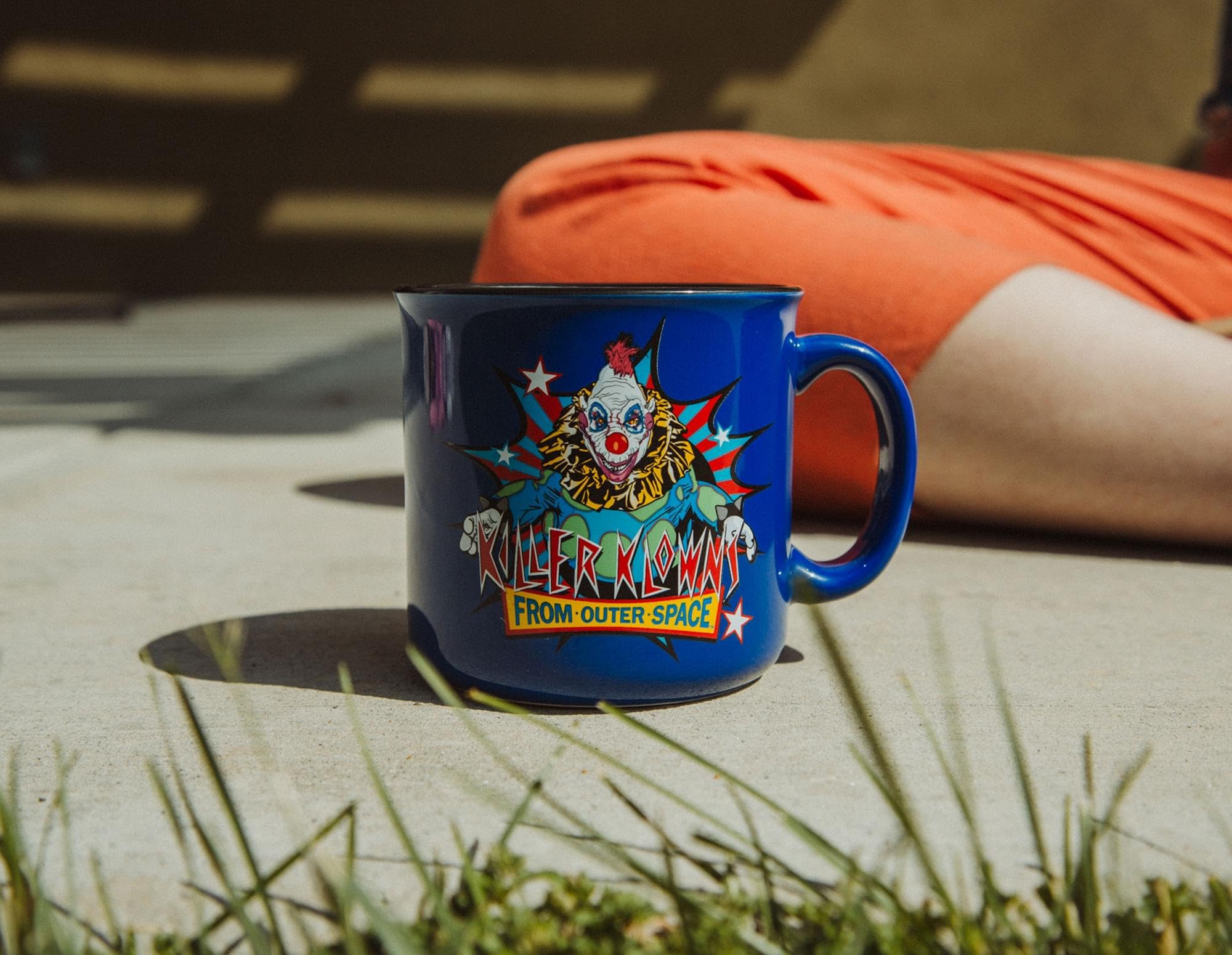 Killer Klowns From Outer Space Jojo Ceramic Camper Mug | Large Coffee Cup For Tea, Espresso, Cocoa | Holds 20 Ounces