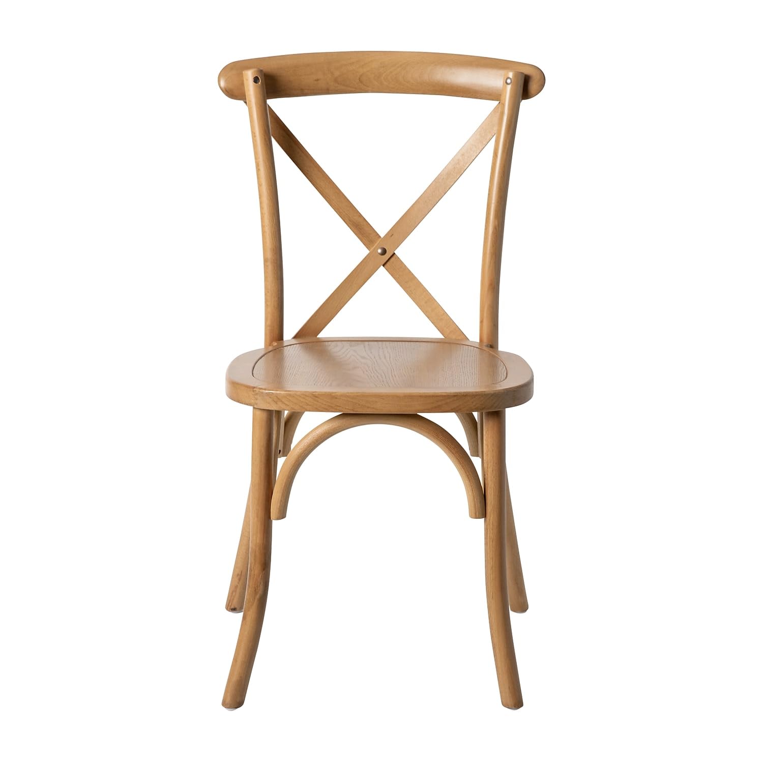 Flash Furniture Advantage Light Brown X-Back Chair