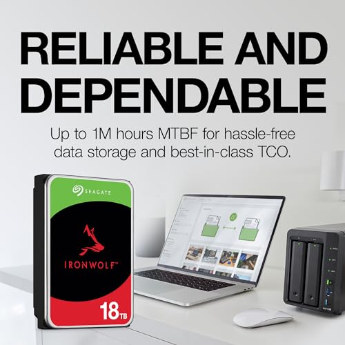 Seagate IronWolf ST4000VN006 4 TB Hard Drive - 3.5" Internal - SATA (SATA/600) - Conventional Magnetic Recording (CMR) Method