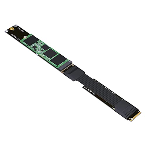 Jointo Full Speed M.2 NVMe SSD M Key Cable PCIE 4.0 X4 64G/ Adapter Solid State Drive M2 PCIE4.0 Cable(40cm)