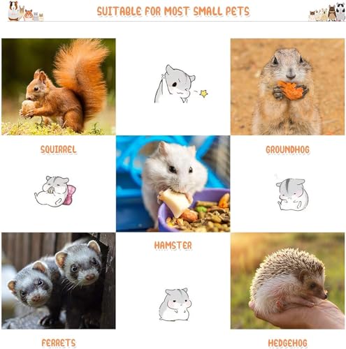 OKJHFD Pet Small Animal Hanging Hammock Ferret Hammock Cage, Hamster Rat Glider Guinea Pig Hideout Great for Playing and Sleeping