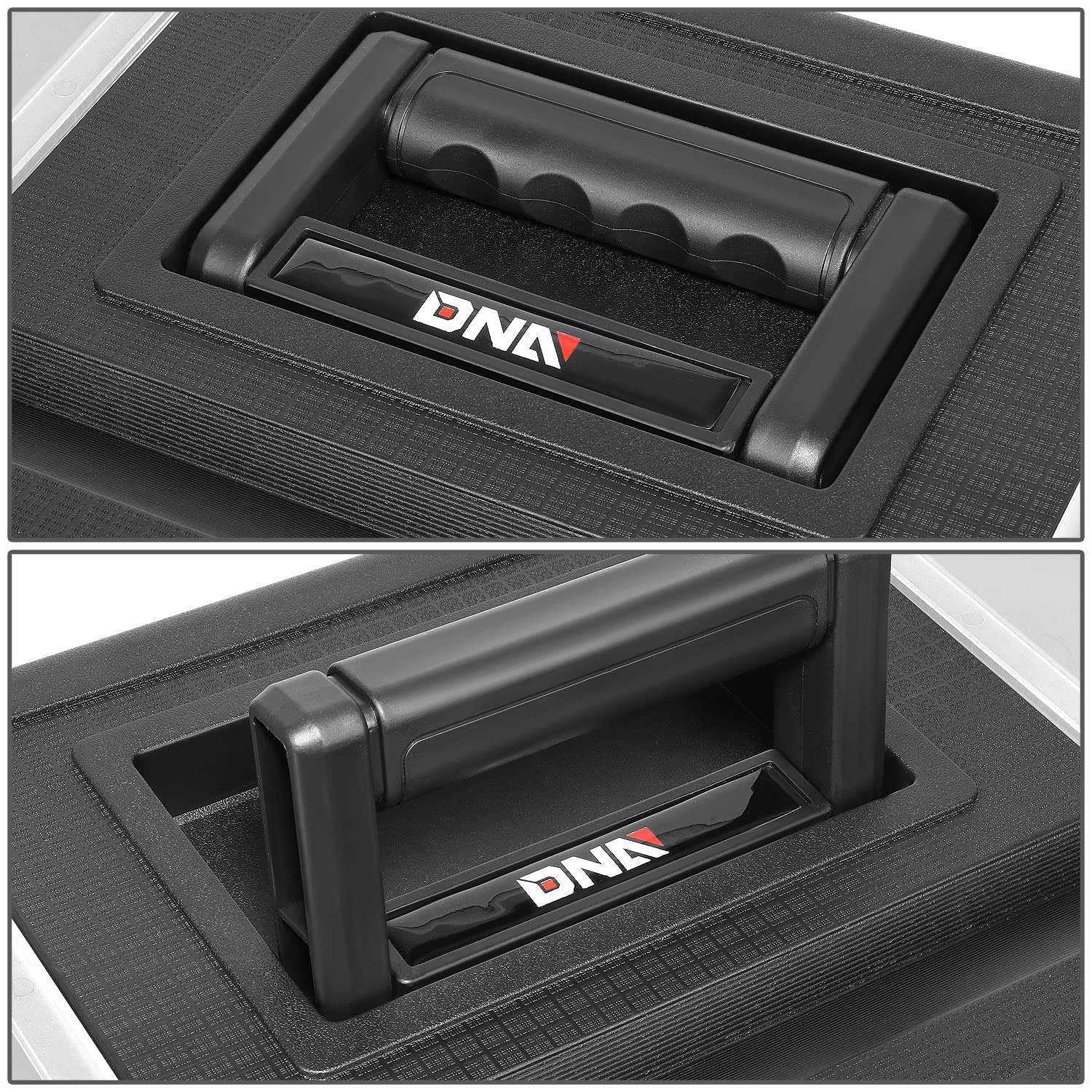 DNA MOTORING TOOLS-00223 19.5" x 28.5" x 12" 3-Tier Stackable Separate Hand Case Tool Boxes Trolley, 3-in-1 Storage Compartments,Yellow