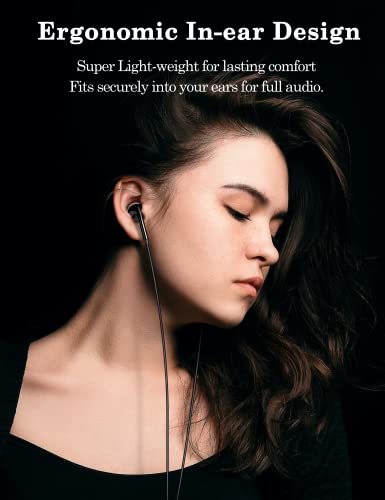 USB C Earphones, DUKABEL USB Type C Headphones with Microphone, 4FT USB C In-Ear Earbuds for Samsung S21 S22 S23 DAC Stereo USB C Wired Earbuds for Android Smartphone Galaxy S20 FE Note 20 Pixel 7 Pro