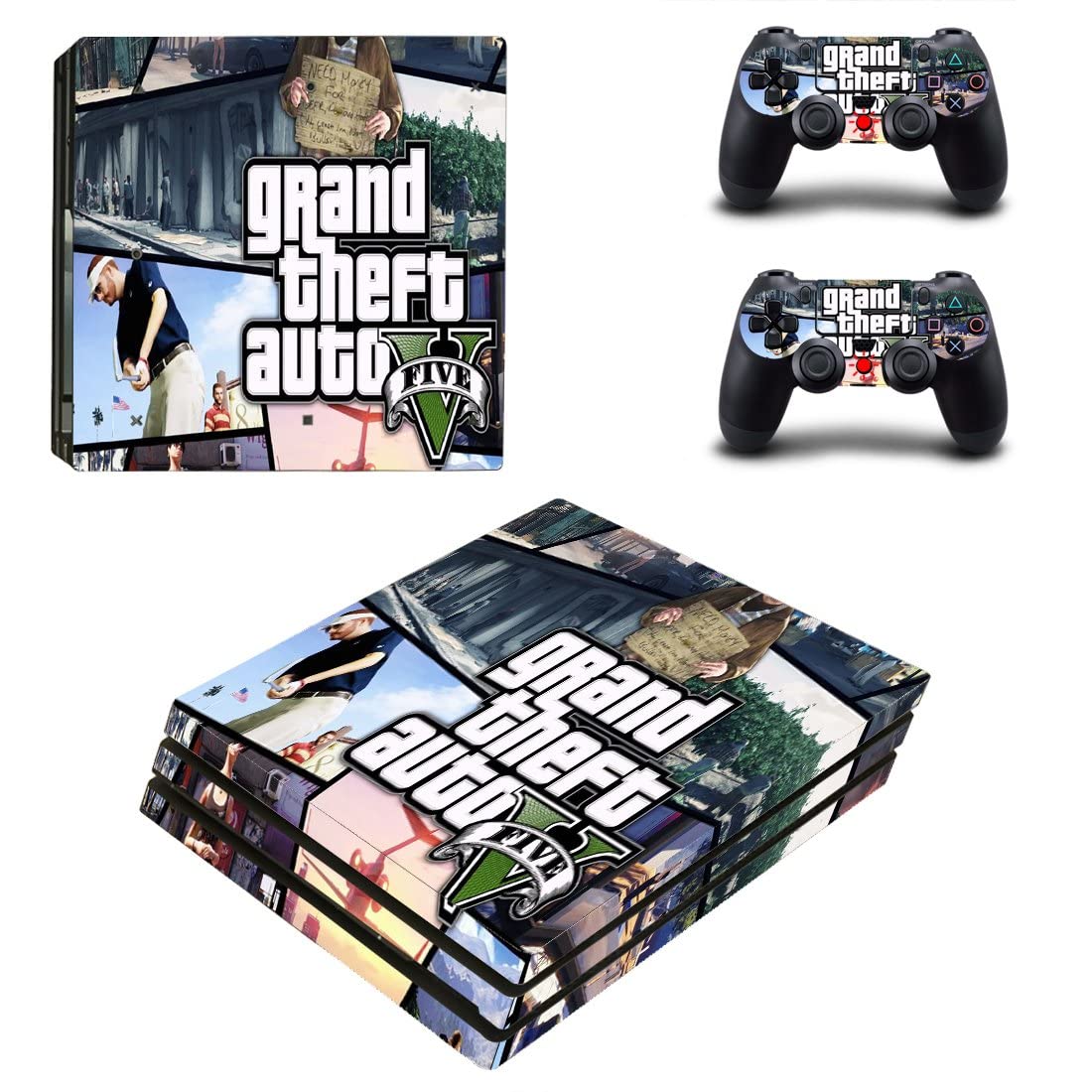 For PS5 DISC - Game Grand GTA Theft And Auto PS4 or PS5 Skin Sticker For PlayStation 4 or 5 Console And Controllers Decal Vinyl DUC-5576
