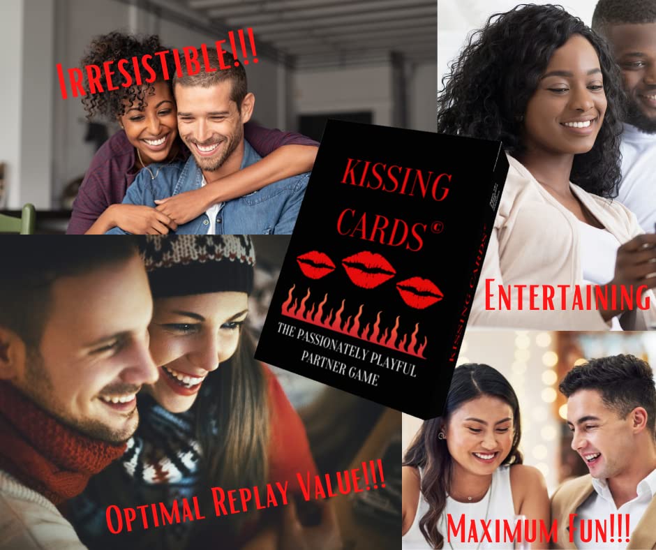 Kissing Cards © The Passionately Playful Partner Game. Fun Couple's Game. Couple Card Game. Couple Connection Game.