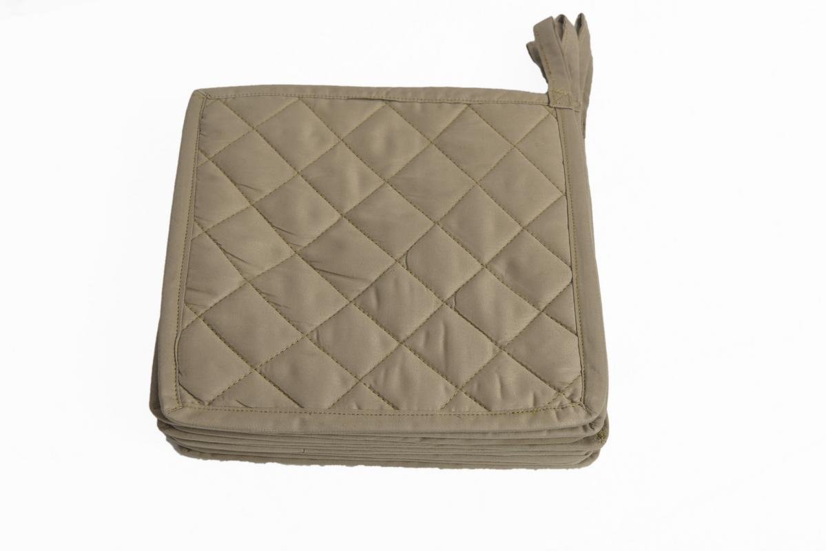 HM Covers The Ultimate 8" x 8" Inches Pot Holder Non-Slip & Highest Protection & Performance Color - Taupe Color - { Pack of 10 }