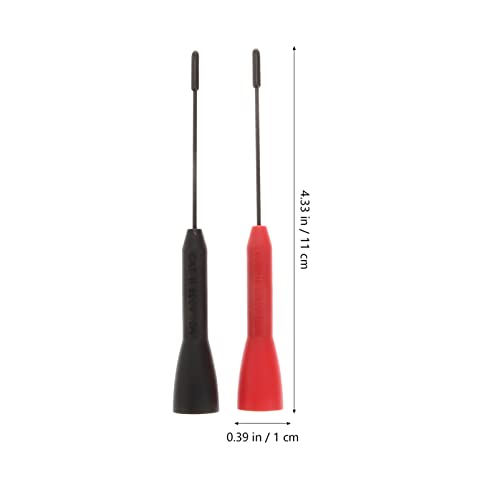 iplusmile Multimeter Tester Test Leads Test Probe Pins Multimeter Probes Tips, Extended Fine Point Tip Adapter Set Electronic Test Lead for Banana Plug Multimeter 2mm, 2pcs