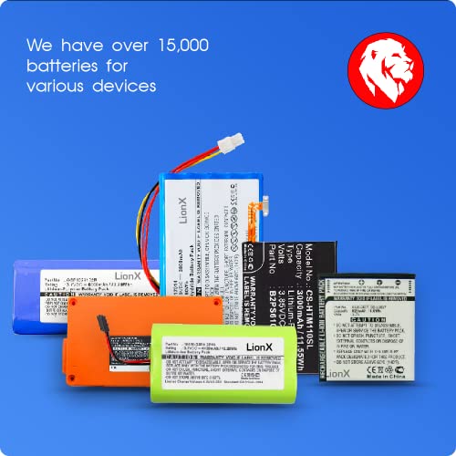 LIONX Battery for PowerBot R7040 R1AM7010UW / AA VR1AM7010U5 / AA VR1AM7010U5/AA VR1AM7010UW/AA VR1AM7040W9 / AA VR1AM7040W9/AA VR1AM7040WG / AA VR1AM7040WG/AA VR2AK93