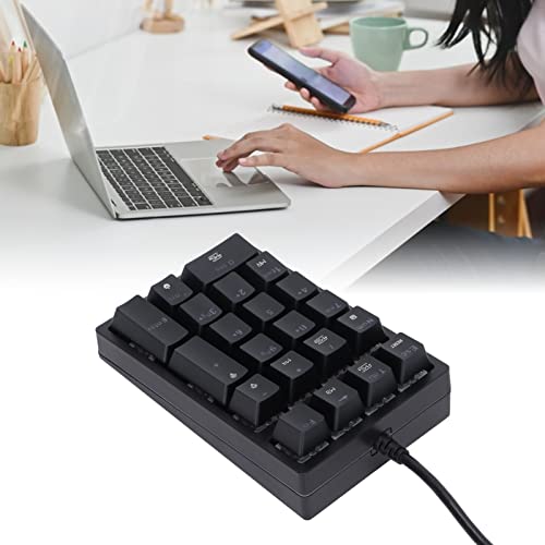 JINDI Gaming Keyboard, Mechanical Keyboard Prevent Fatigue with Rubber Sleeve for Internet Cafe for Home(Blue Switch)