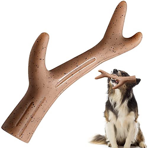 NOUGAT Dog Chew Toy- Dog Toys for Aggressive Chewer- Durable Dog Toys Puppy Teething Chew Toys for Large Size Dogs,Tough Dog Toys Keep Dogs Busy,Suit for Small and Medium Dog,Bacon Flavor (Stick)