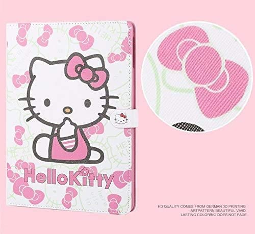 iPad Mini 6 Case 8.3 Inch 2021 iPad Mini 6th Generation Case, Hello Kitty Design Folio Style PU Leather Hard Case for 2021 iPad Mini 8.3" 6th Gen A2567 A2568 A2569 Pink (Pink)