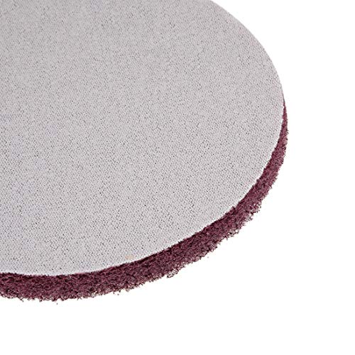 uxcell 2pcs Drill Power Brush Tile Scrubber Scouring Pads 5 Inch Hoop and Loop Surface Conditioning Disc for Household Cleaning