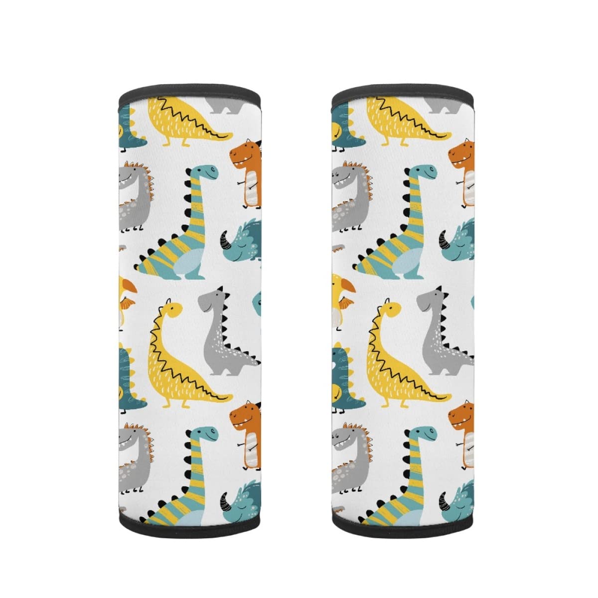 JooMeryer Baby Car Seat Neck Cover Toddler Kids Boys Cartoon Dinosaur Print Seat Belt Cover Shoulder Protectors Cushion Car Accessories,Cute Cartoon Dinosaur,OneSize