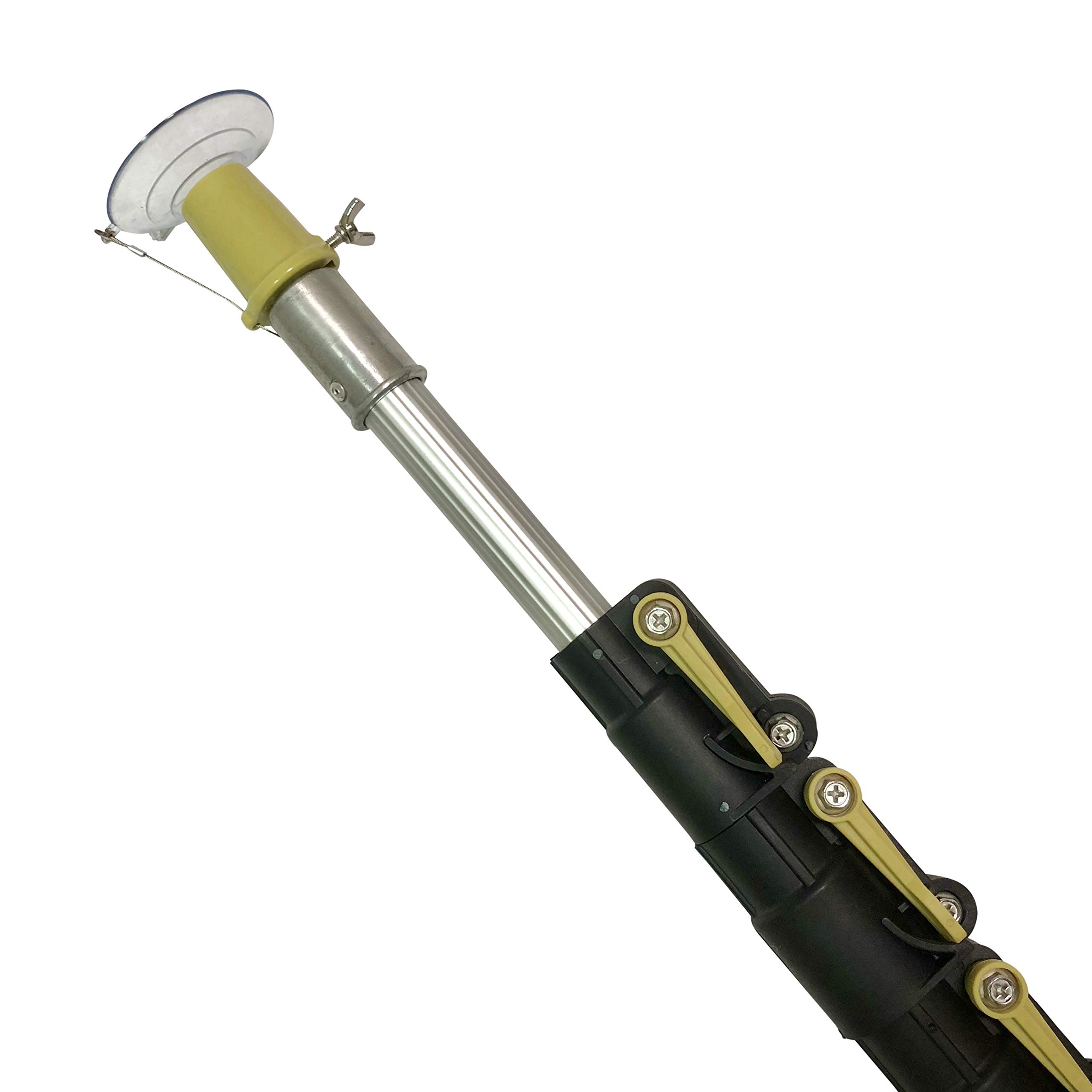 DOCAZOO, Light Bulb Changer for High Ceilings & Recessed Lights w/ 6-24 Foot Telescopic Extension Pole & Suction Cup Style - Ceiling Lightbulb Removal Tool - Perfect Accessory for Any Lighting Job