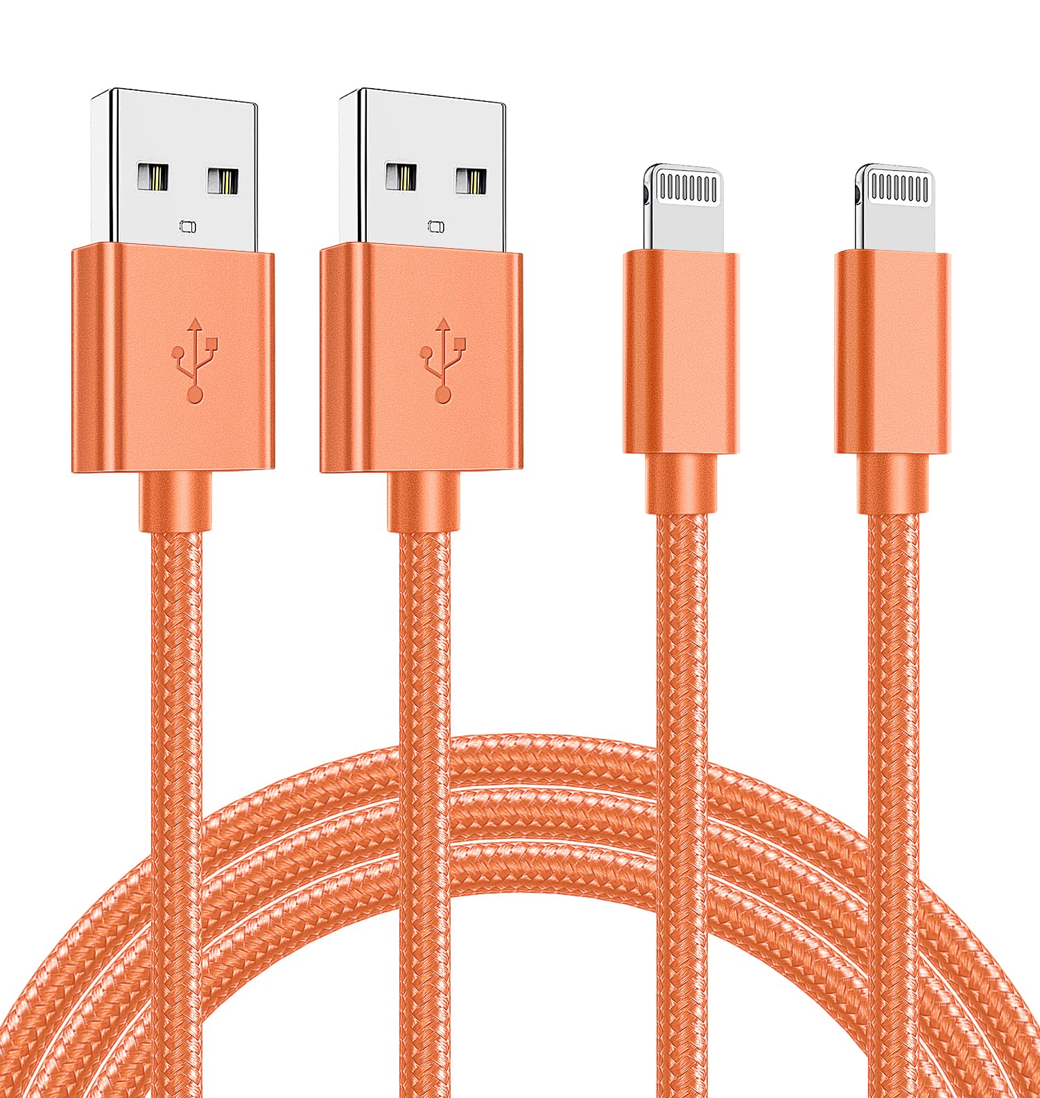 iPhone Charger Cable 2Pack 10FT MFi Certified Lightning Cable Nylon Braided High Speed Data Sync Cord Fast Charging Long Cord Compatible iPhone 13/12/11Pro Max/11Pro/11/XS/Max/XR/X/8/8P/7 More