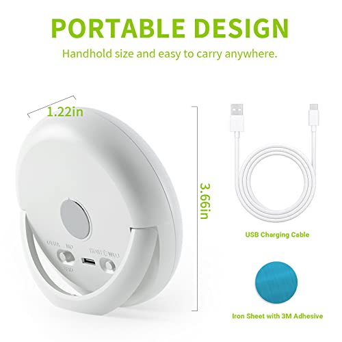 UYICOO Motion Sensor Night Light for Kids, Magnetic Adjustable Brightness Under Cabinet Lighting, 3000K USB Cordless Rechargeable Battery Lights Indoor for Hallway, Closet, Stair, Cabinet