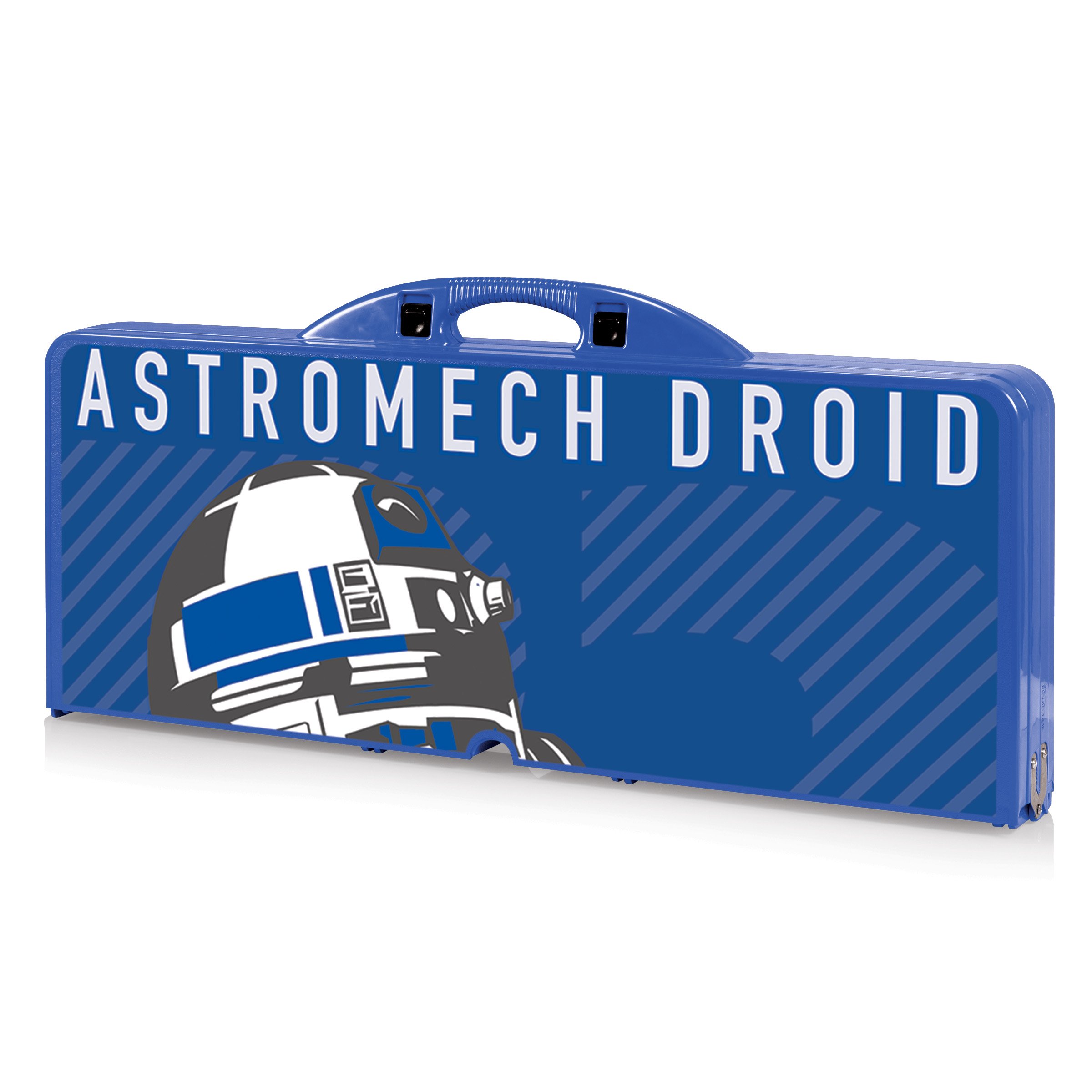 PICNIC TIME Star Wars R2-D2 Folding Picnic Table, Camping Table, Outdoor Table with Umbrella Hole, (Royal Blue)