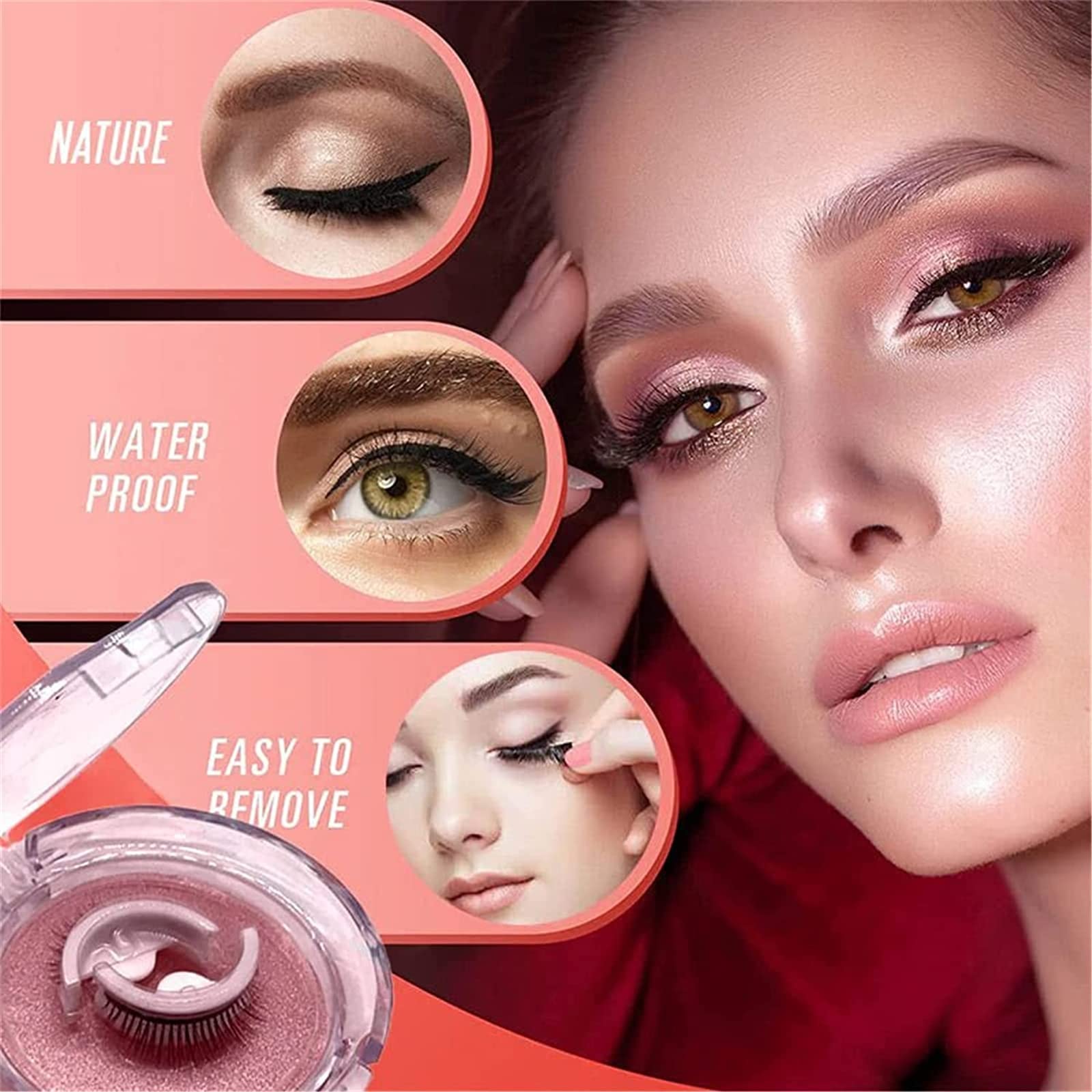 Glazy Boo False Eyelashes, Glazy Boo False Eyelashes No Glue, Glazy Boo Eye Lashes, Reusable Adhesive Eyelashes, Reusable Self Adhesive Eyelashes Natural Look