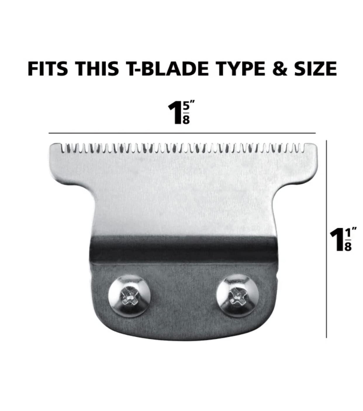 Wall Replacement T Blade Beard Stubble Guard Guide Comb Set 1/16 1/8 3/16 1/4 02144 for Wahl All in One Lithium Ion Trimmer (See Details for Compatible Models)
