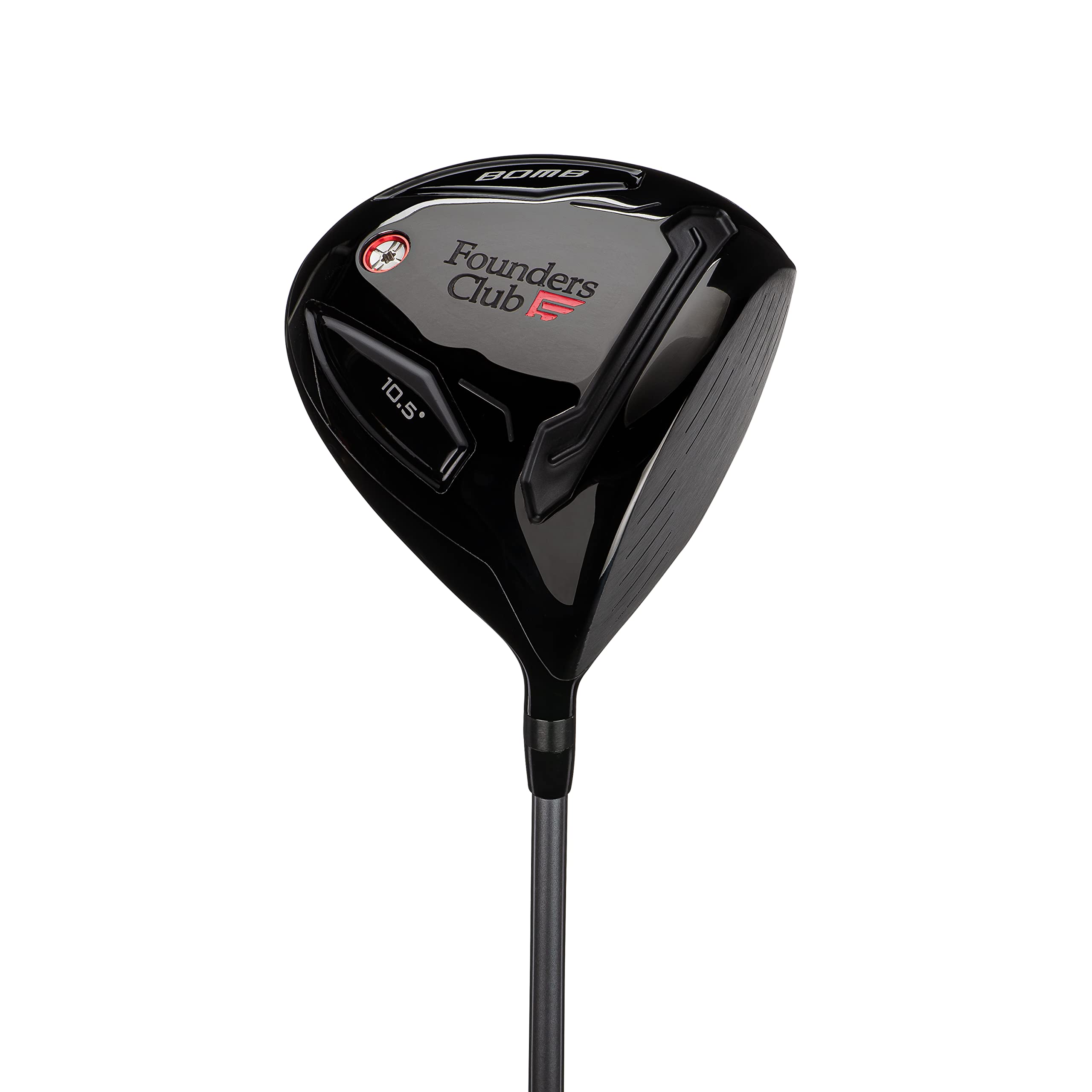 Founders Club Bomb Men's Golf Club Set with 14 Way Organizer Golf Black Bag Right Hand (Graphite Stiff)