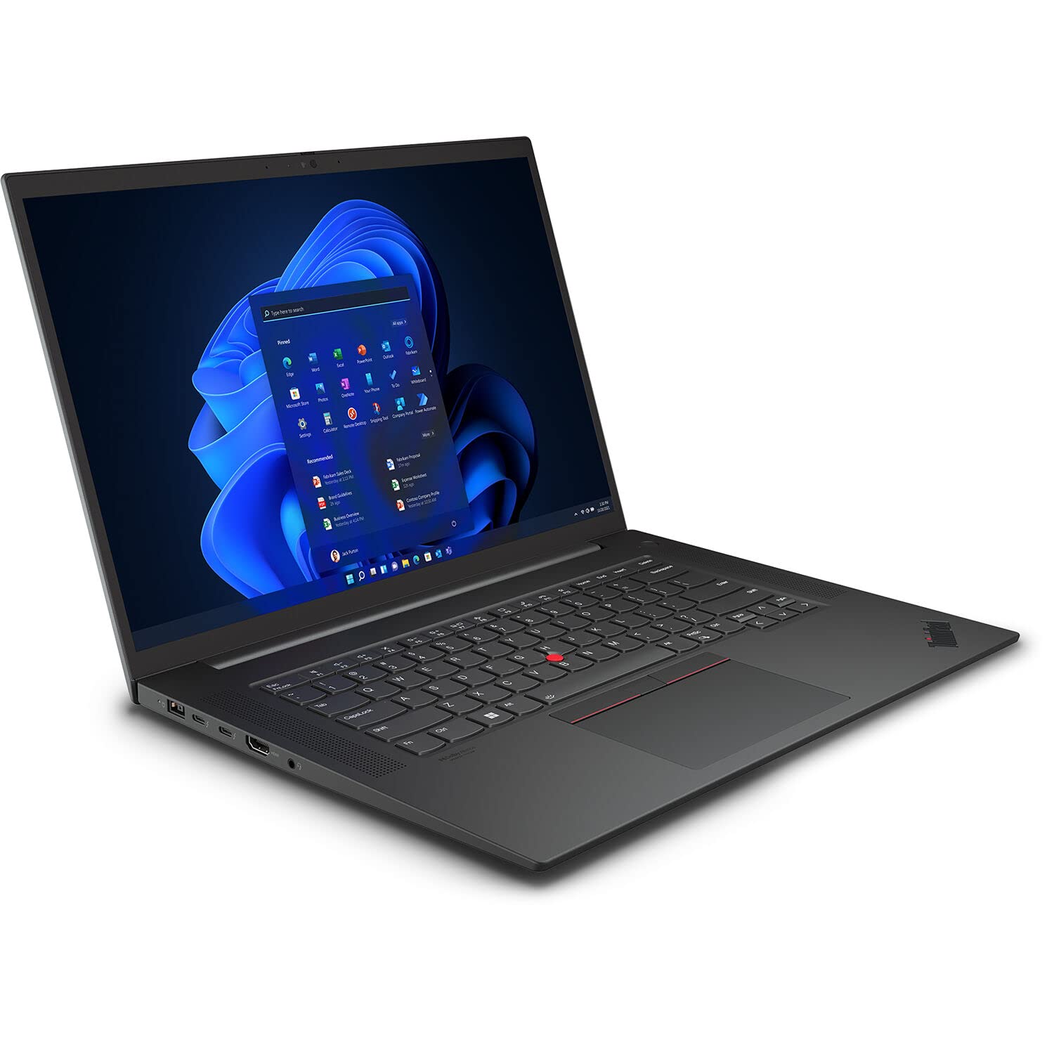 Lenovo Latest ThinkPad P1 Gen 5 Laptop, Intel i7-12700H (14 Cores), 16" FHD (1920 x 1200) IPS Anti-Glare, 32GB DDR5, 2TB SSD, Nvidia A2000, 1080p Camera, Win 11 Pro - Black