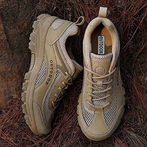 HARMOX Women's Men's Hiking Boot Anti-Slip Hiking Boots Women Waterproof Brown