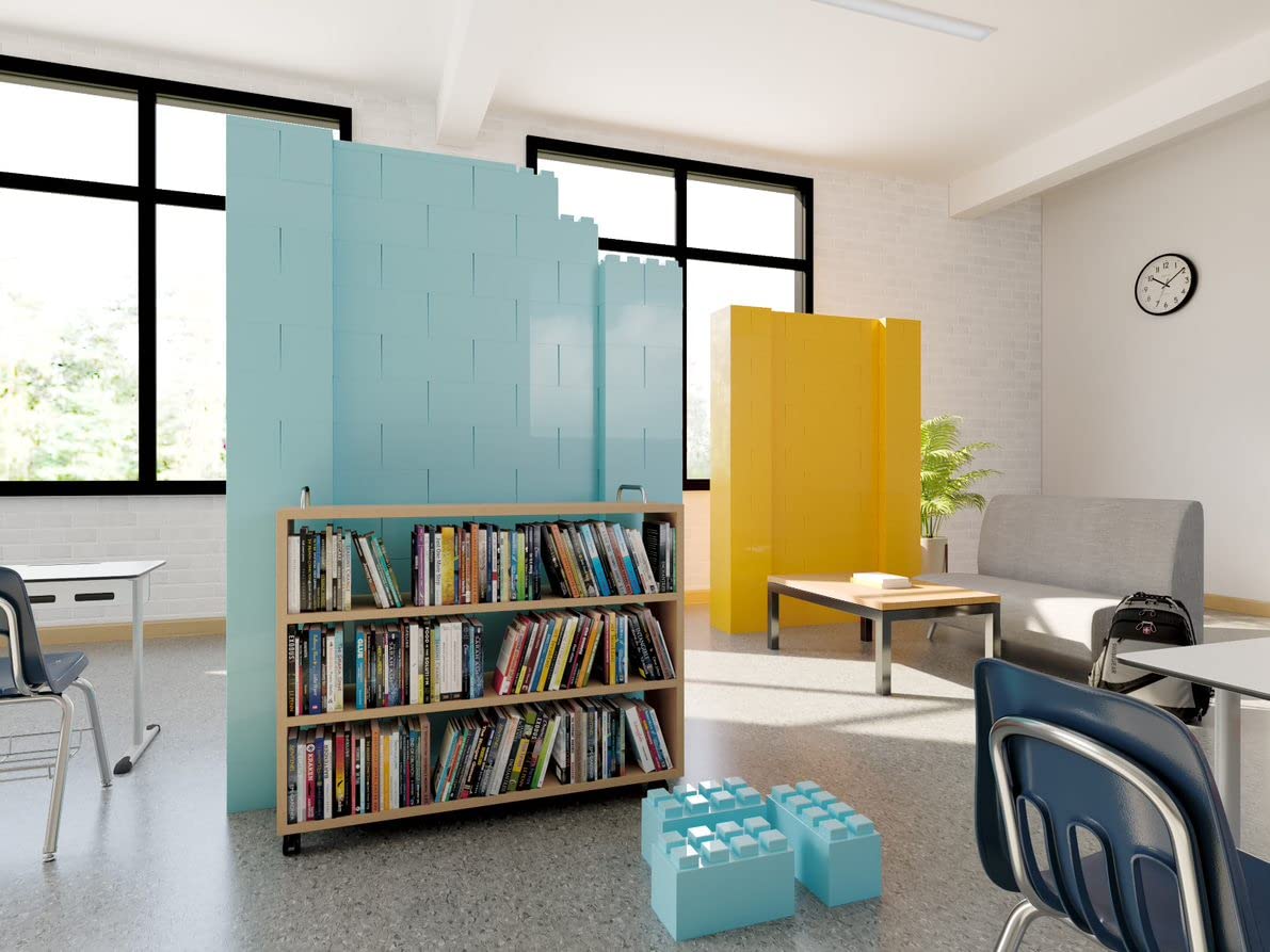 EverBlock Dog Animal Desk Kit with Stool | 48”L x 24”W x 54”H | Modular Building Blocks | Kids Work Desk | Durable Construction | Easy to Connect & Reuse | Indoor & Outdoor Use