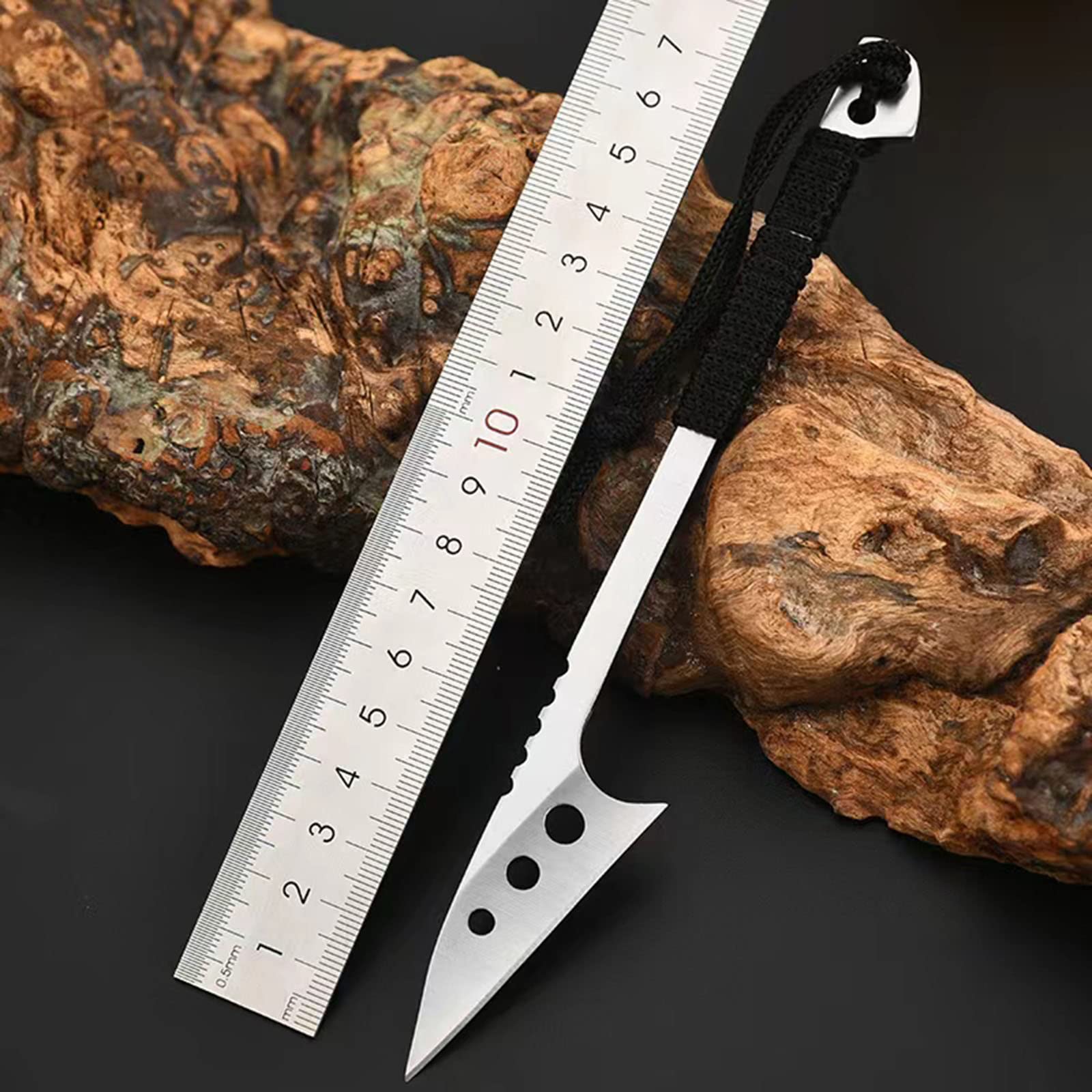 DOHONG Full Tang Hunting Knife, Survival Fishing Camping KNIFE with K Sheath