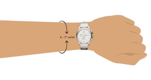 Fossil Men's Dean Quartz Stainless Steel Chronograph Watch, Color: Gold/Silver (Model: FS4795IE)