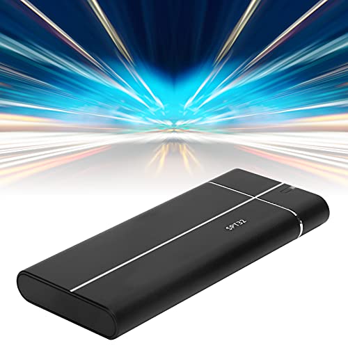 JINDI Solid State Disk, Zinc Alloy Stable Transmission High Speed Good Heat Dissipation Mobile SSD with Data Cable for Digital Equipments(#2)
