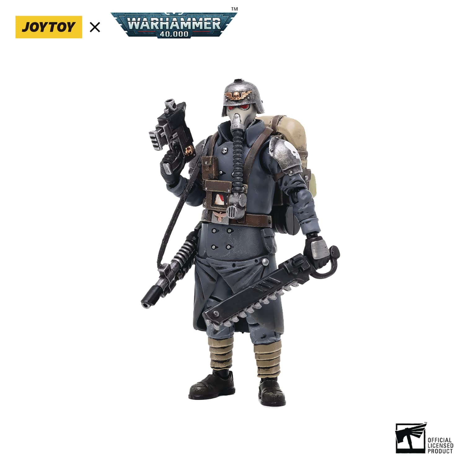 HUAXI DARK SOURCE(HAINAN)TECH JoyToy Death Korps of Krieg Veteran Squad Guard Sergeant 1:18 Scale Action Figure, Multi