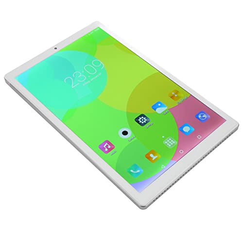 LEYT Tablet Phone, Tablet PC 10.1 Inch 5MP 8MP Dual Camera 100-240V Silver Octa Core CPU for 11 2.4 5GWiFi Play (US Plug)