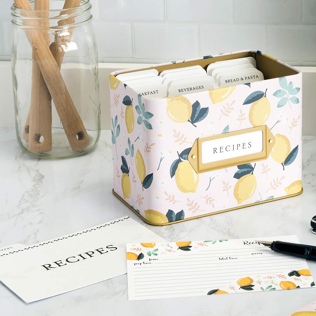 Jot & Mark Recipe Card Dividers | 24 Tabs per Set, Works with 4x6 Inch Cards, Helps Organize Recipe Box (Classic)