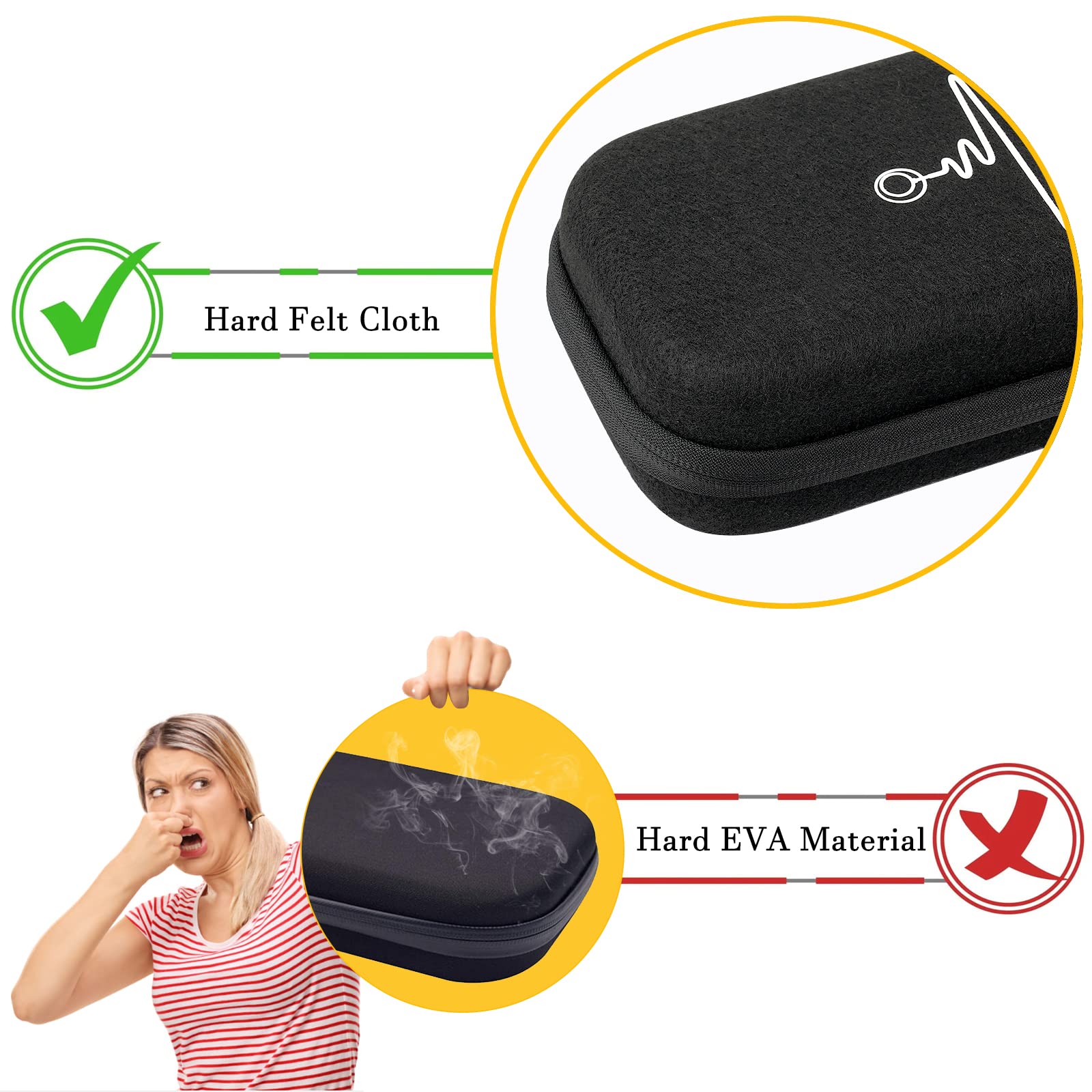 Jsbice Hard Stethoscope Case,Blood Pressure Cuff case, Large Stethoscope Carrying Case with ID Slot, Medical Case for Stethoscope, Stethoscope Carrying Case Travel Bag for Nurse Accessories.