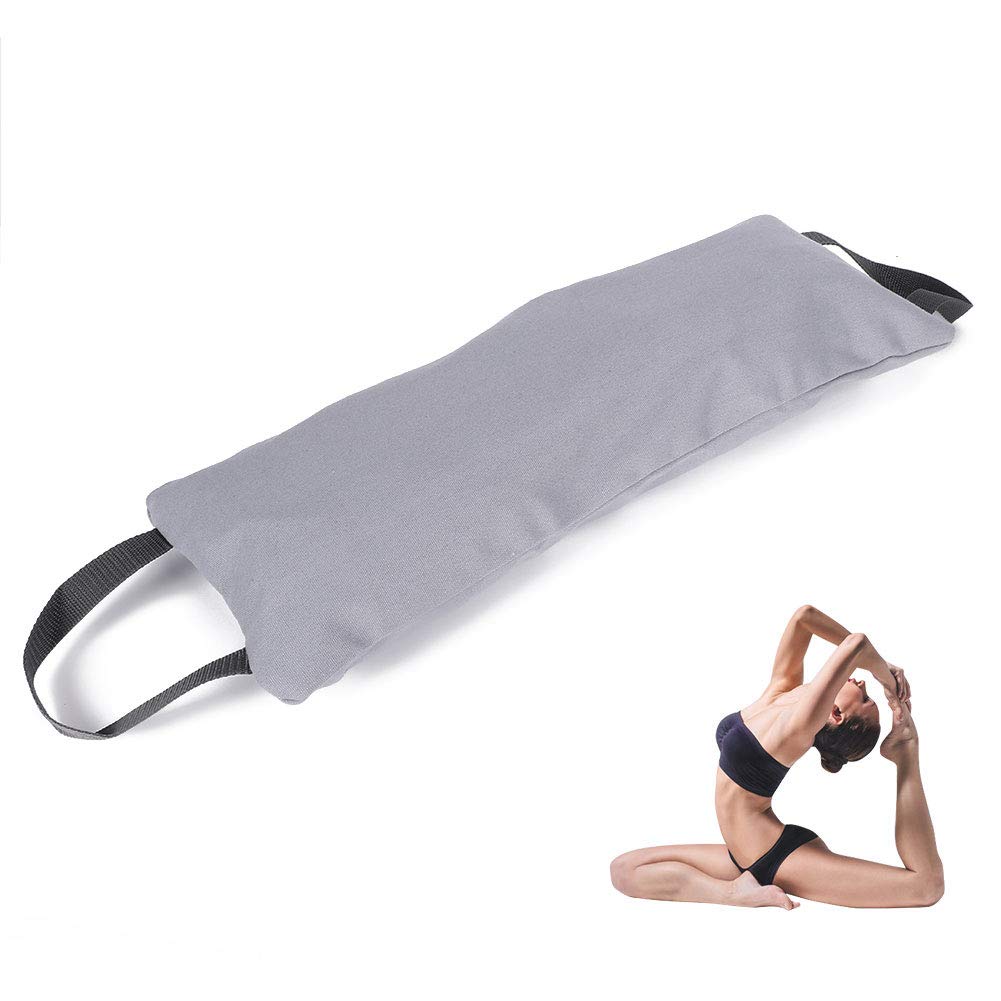 HASAKI Durable Weightlifting Sandbag Fitness Training Thin Arm Yoga Storage Bag Fillable Accessory Durable Weightlifting Sandbag(灰色)