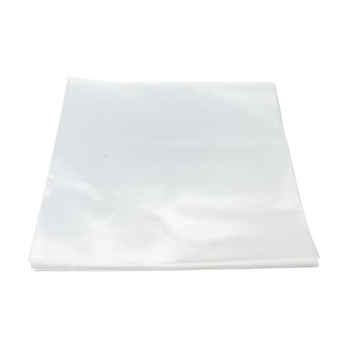 KUIDAMOS Resealable Vinyl Record Outer Sleeves, Protective 50Pcs OPP Dust Free Vinyl Record Sleeves Professional Keep for 12in Records