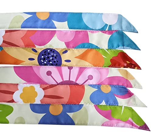 Madrona Brands Bright Flowers Windsock | Durable Outdoor Hanging Decoration | Yard, Garden, Patio, Home and More | 60-Inch