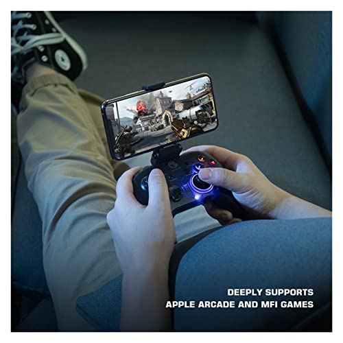 KONSEV Game Controller Game T4 Pro Bluetooth Game Controller 2.4G Wireless Gamepad Compatible with Nintendo Switch Apple Arcade MFi Games Compatible with Android Phone Game Accessories