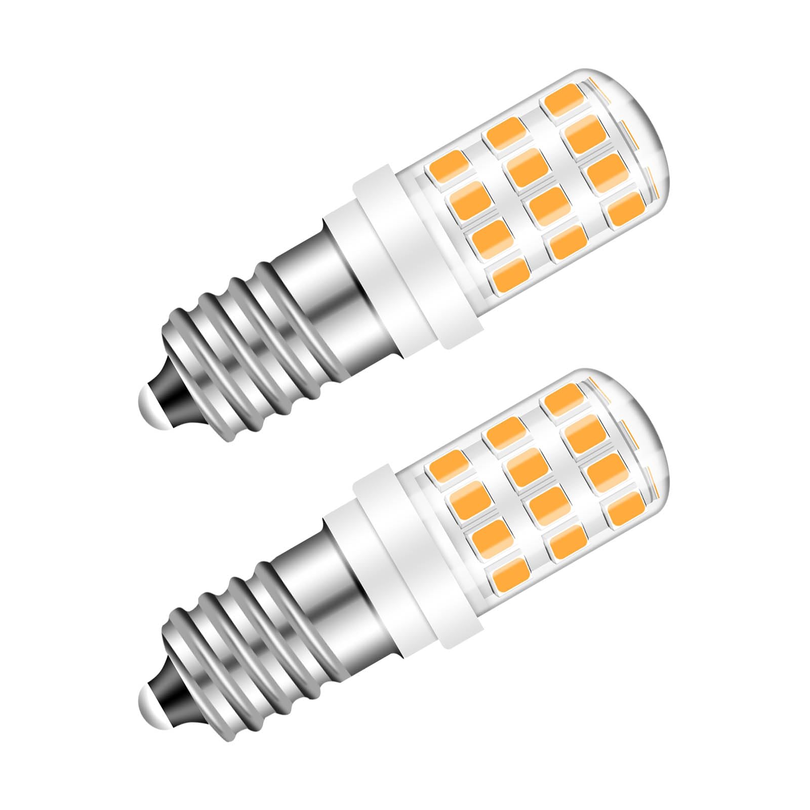 LFLAMPON E12 LED 2W Candelabra Led Bulbs Ceiling Fan Light Bulbs C7 Small Base Equivalent 120V 20W-30W Replace Turkish Lamp Dryer Bulb Water Dispensing Fridge Light Salt Light(2 Pack)