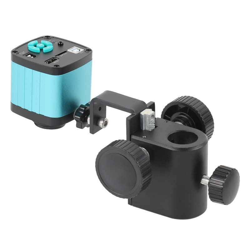 IULJH 1/4 M6 Install Screw 25mm Adjustable Video Microscope Camera Stand Holder Gear Focusing Support Accessories