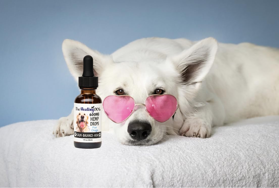 The Healing Dog: Hemp Drops for Dogs - 600mg