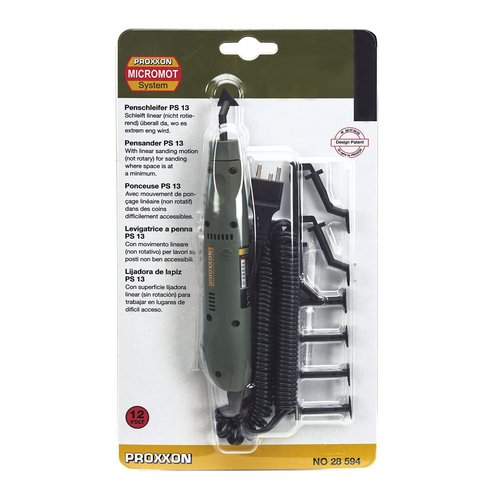 Proxxon 28594 Pen Sander PS 13, 12 Volt