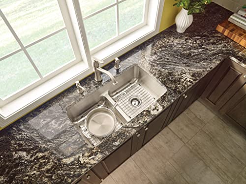 Moen S3945SRS Traditional Deck Mounted Kitchen Soap Dispenser with Above the Sink Refillable Bottle, Spot Resist Stainless
