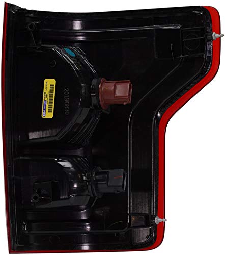 Evan Fischer Driver Side Tail Light Assembly Compatible with 2015 2016 2017 Ford F-150 With Bulb CAPA