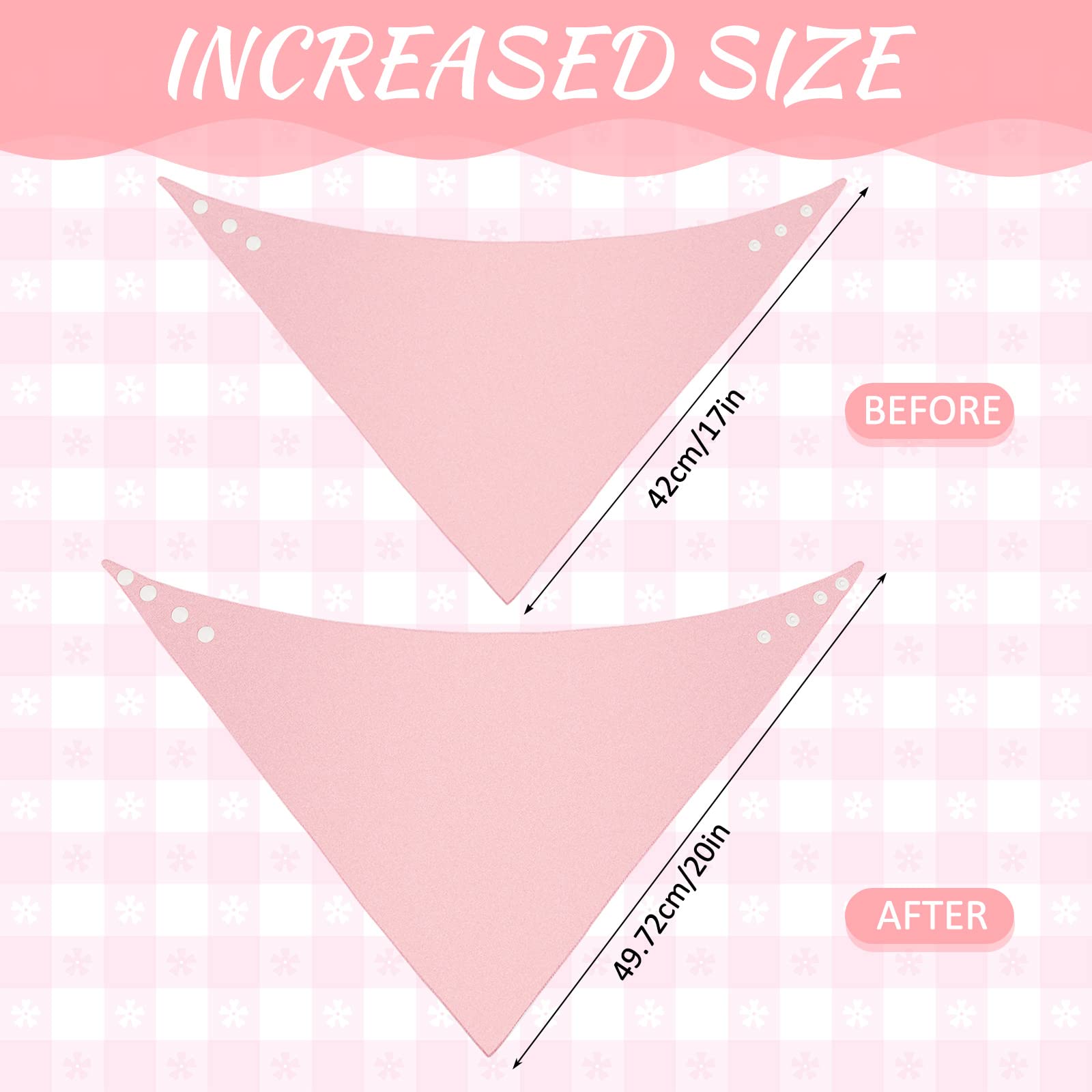 Hercicy 8 Pcs Adult Absorbent Drool Bandana Bibs Large Soft Waterproof Absorbent Bibs Set for Adults Kids over 4 Years Old Teens Special Needs