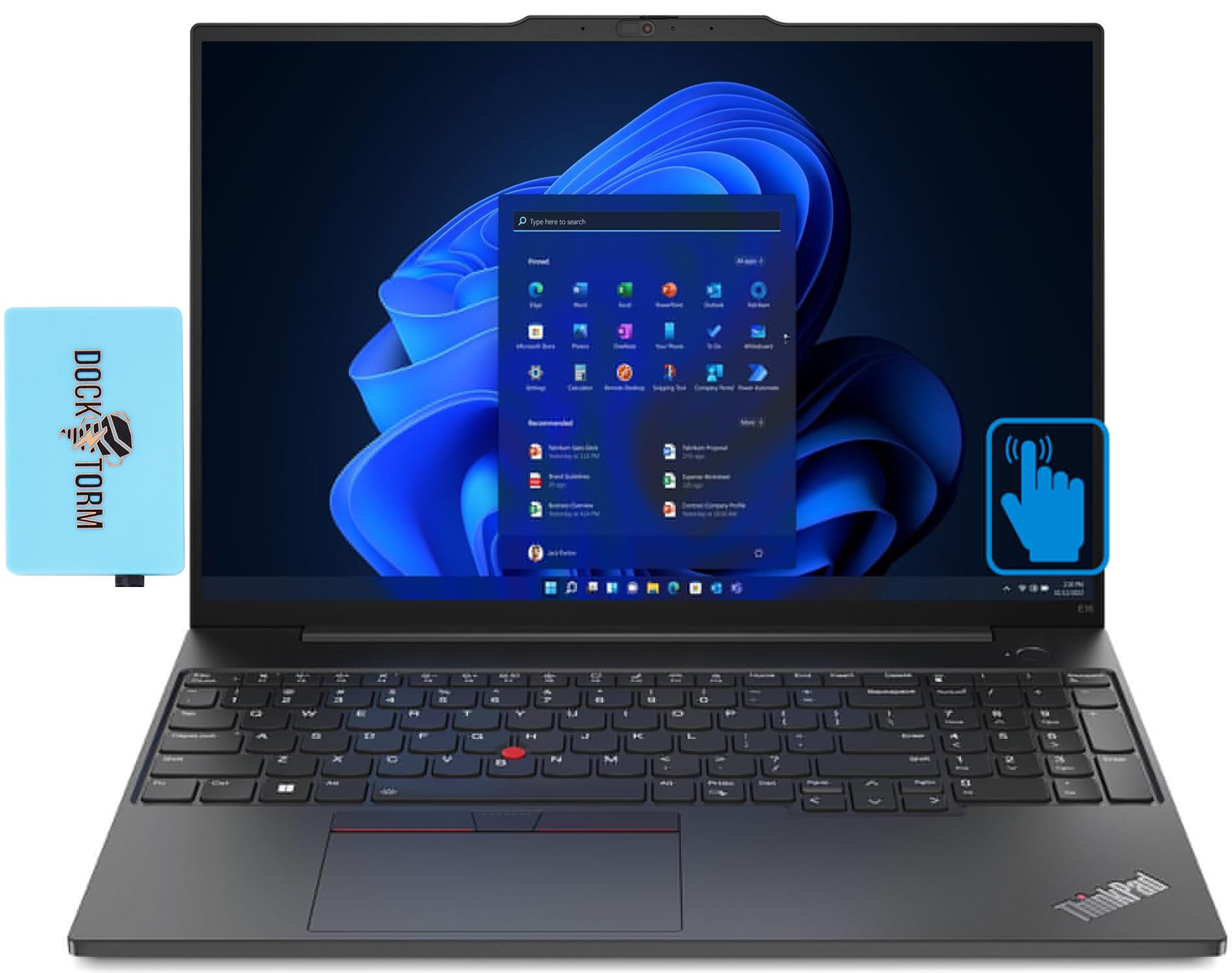 Lenovo Thinkpad E16 Gen 1 Home & Business Laptop (Intel i5-1335U 10-Core, 16GB RAM, 512GB PCIe SSD, Intel UHD, 16.0" 60Hz (1920x1200), WiFi 6, Bluetooth, Win 11 Pro) with Dockztorm Hub