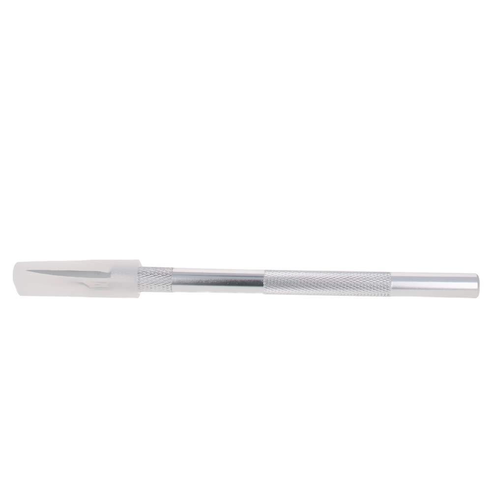 Utoolmart Silver Precision Craft Knife Hobby Knife Set for DIY Art Work Cutting 1 Handles and 5 Blades