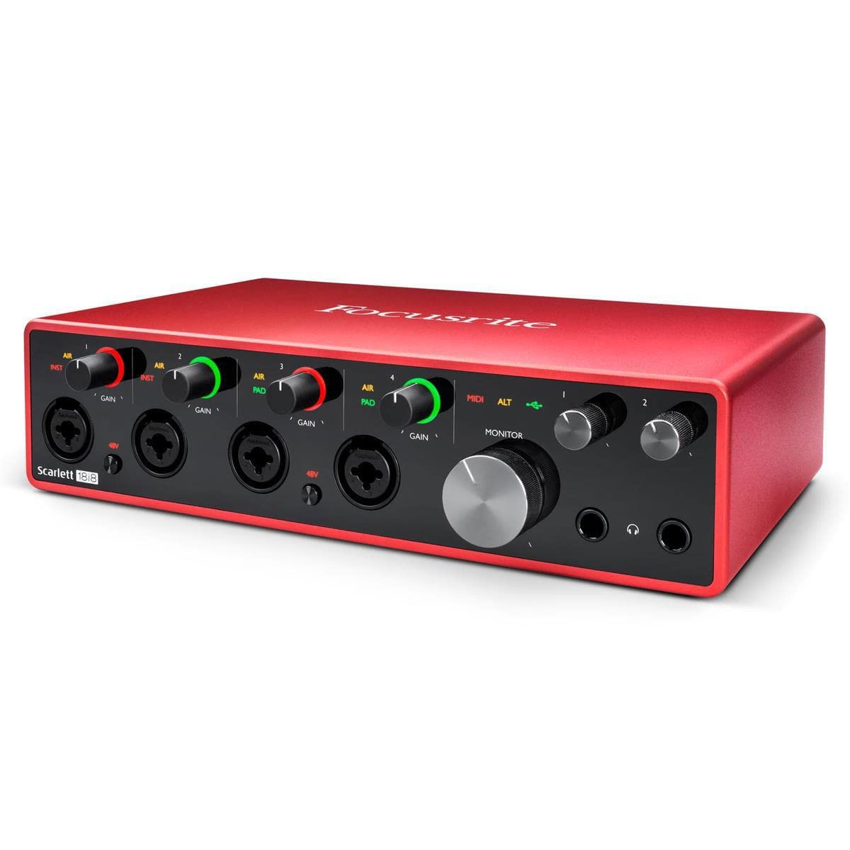 Focusrite Scarlett 18i8 3rd Gen USB Audio Interface for Recording, Producing and Engineering — High-Fidelity, Studio Quality Recording, with Transparent Playback