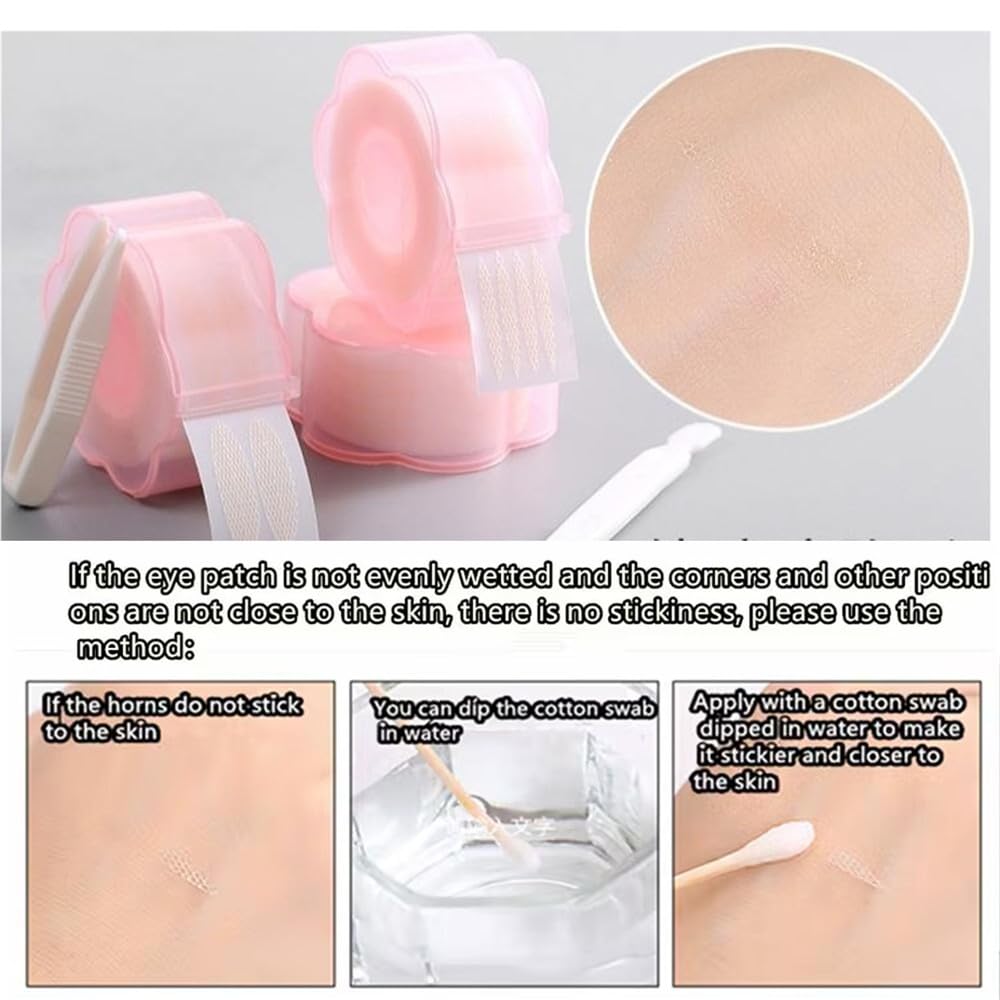 Eyelid Tape double eyelid tape,eyelid lifter strips Invisible Eye Stickers Portable Breathable Natural Invisible Single Sided Double Eyelid Tape Self-Adhesive Eyelid Stickers Instant Eye Lift Stri (B)